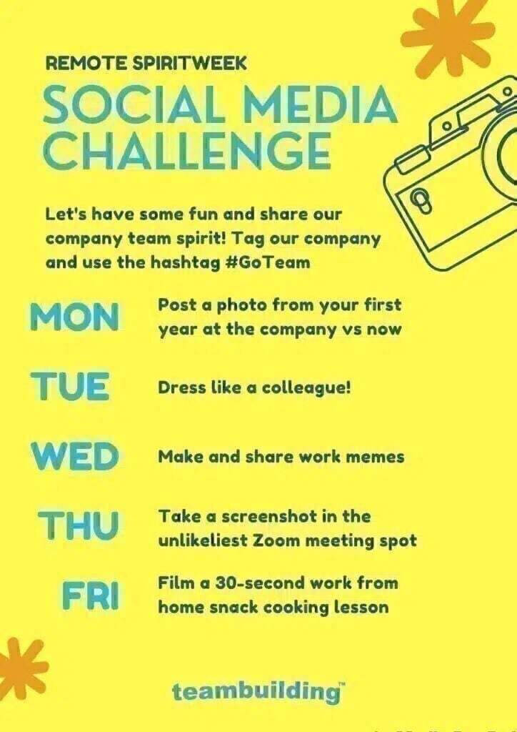 20 Fun Virtual Spirit Week Ideas, Games & Activities for Work