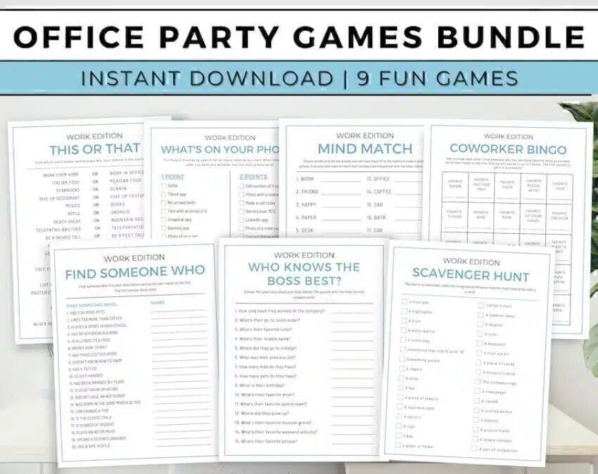 5 Printable Team Building Activities
