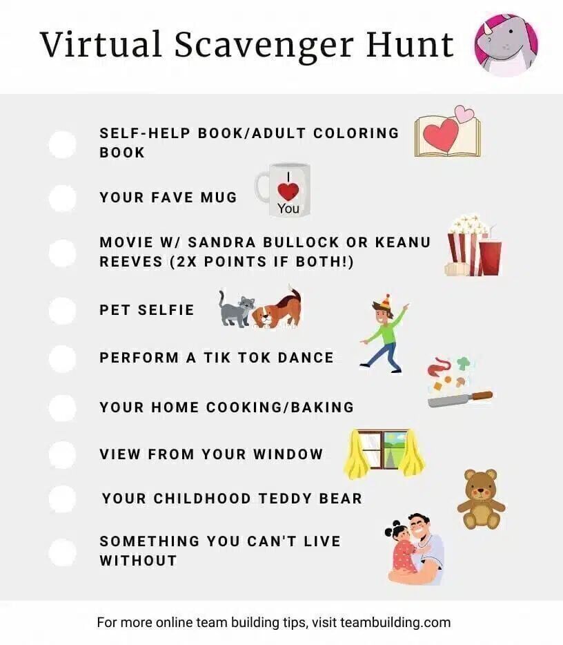 Virtual Scavenger Hunt Ideas & Sample Lists