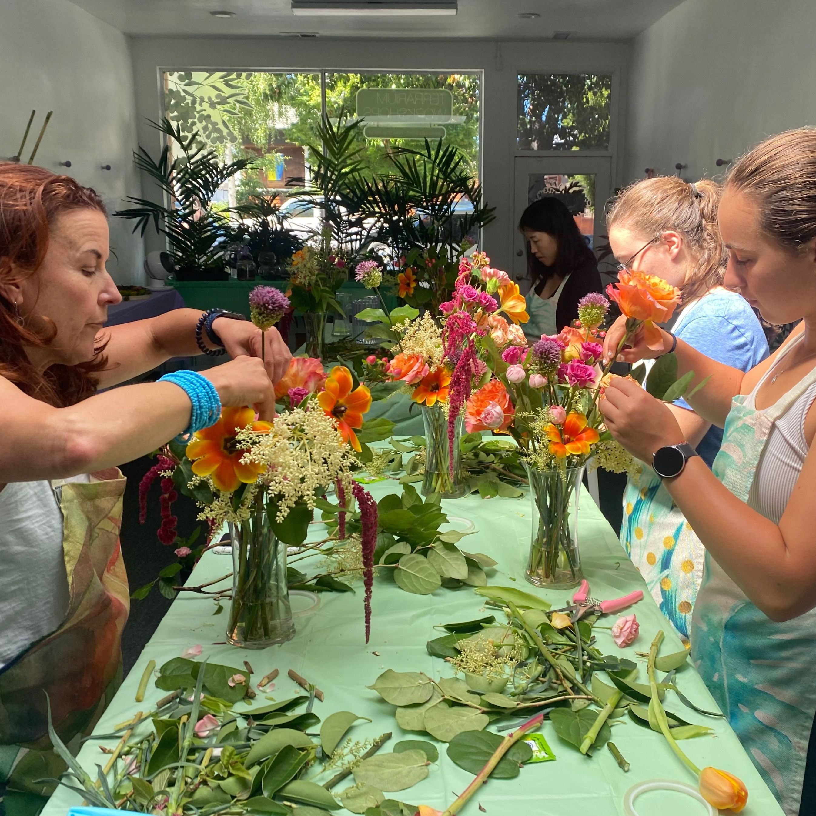 Flower Power Hour: Flower Arrangement Workshop San Francisco | Team ...